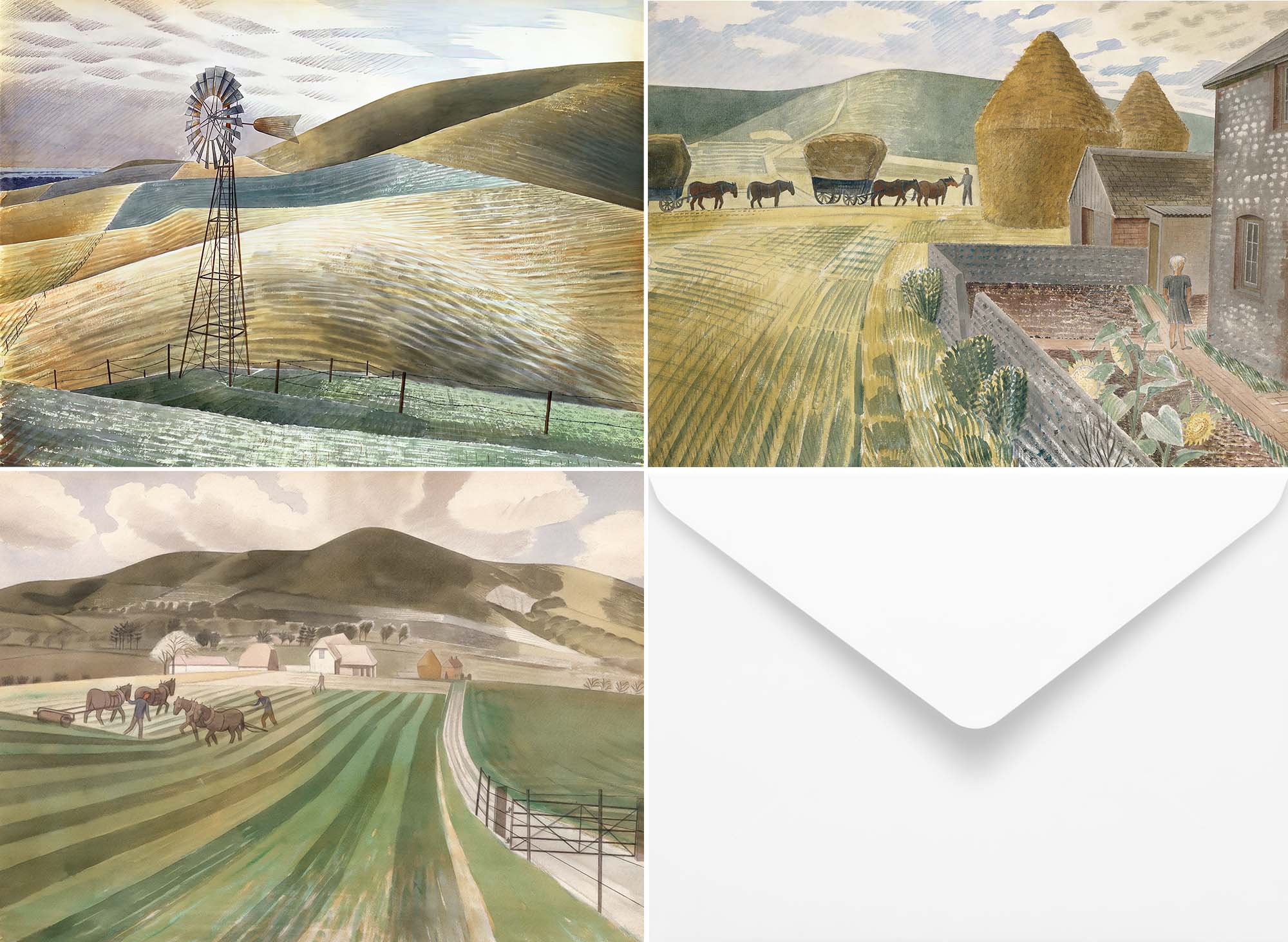 The Eric Ravilious ‘Furlongs’ Greetings Card Collection - Eric ...