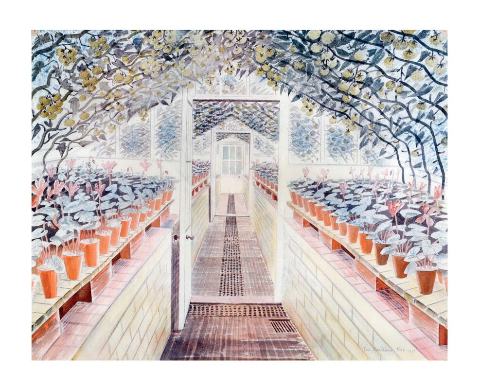 Eric Ravilious Prints: 'Greenhouse: Cyclamen and Tomatoes'. - Eric ...