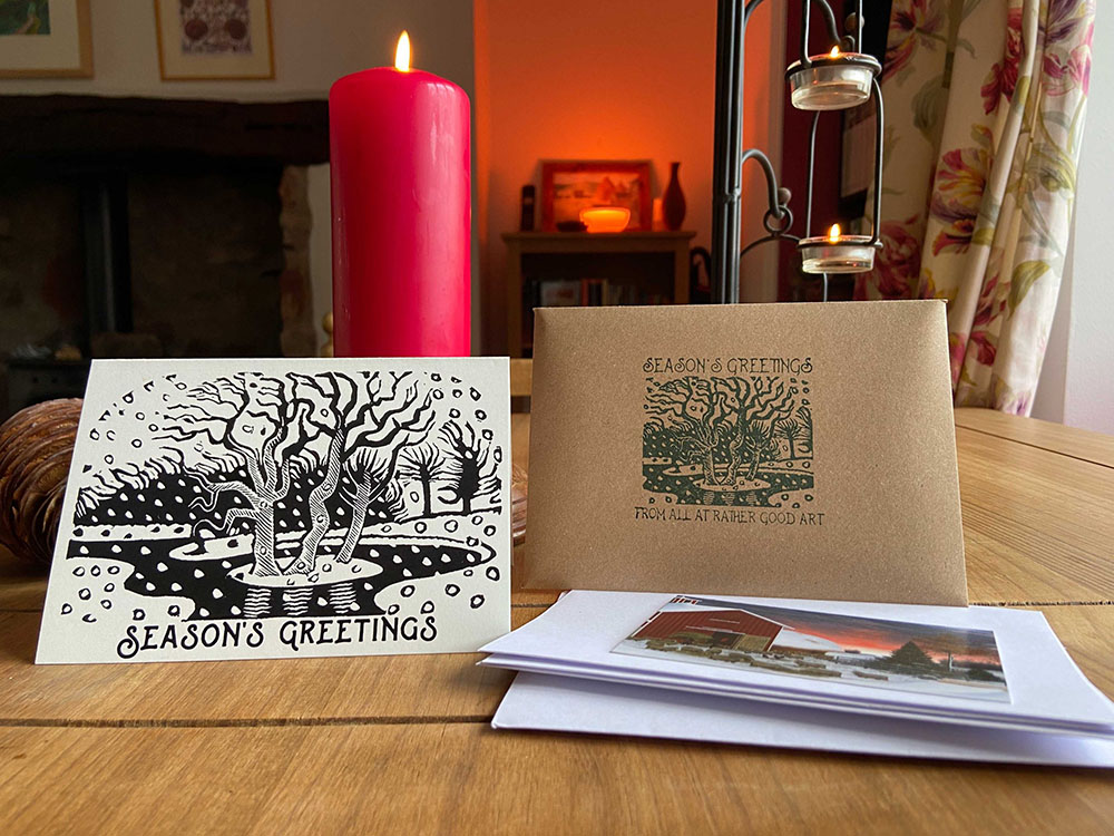 Eric Ravilious Christmas Cards: 'December'. - Eric Ravilious Art