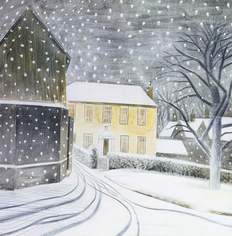 Eric Ravilious Christmas Cards: 'Halstead Road in Snow'. - Eric ...